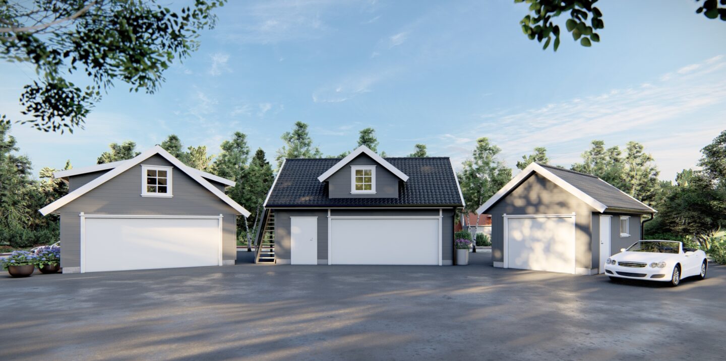 Hushovd - garasje med loft | Igland Garasjen